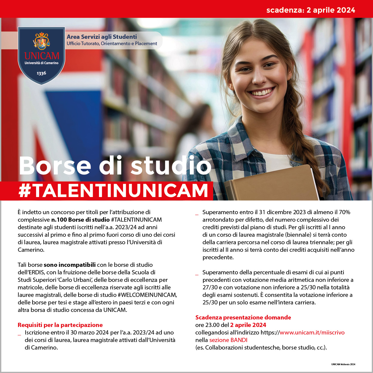 Borse di Studio | Università di Camerino